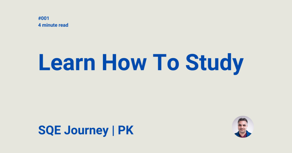 Learn How To Study - Pradip Khakhar